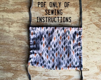 Face Mask PDF Pattern With Filter Pocket and Adjustable Nose - Etsy