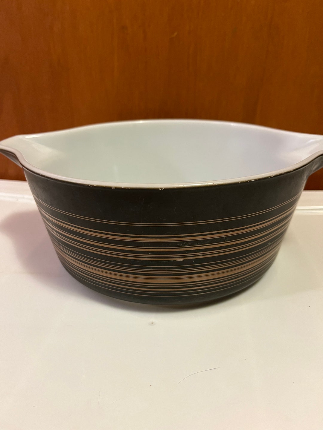 Pyrex Terra Black Casserole Dish - Etsy