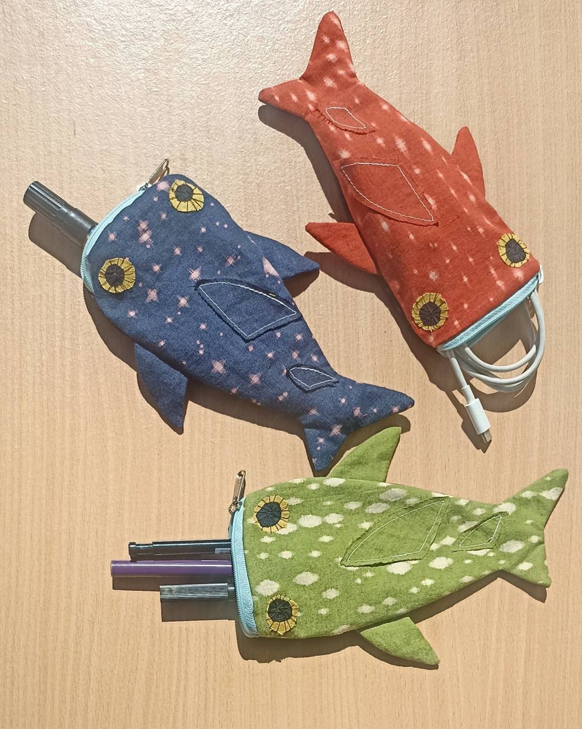 Whale Shark Purse, Shark Pencil Case, Linen Pouch, Fish Pouch, Mini ...