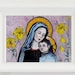 Virgin Mary and Baby Jesus, Printable Catholic Llustration, Marian Art ...