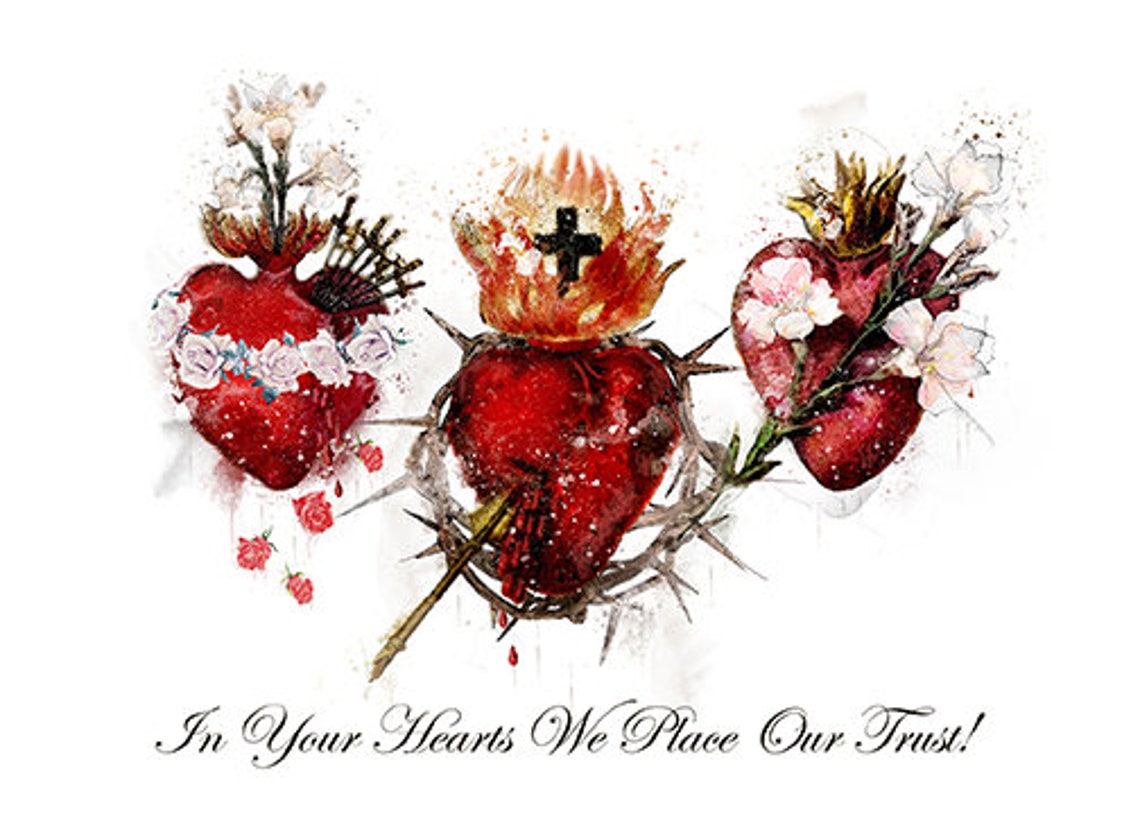 Sacred Heart of Jesus, Immaculate Heart of Mary and Chaste Heart of ...