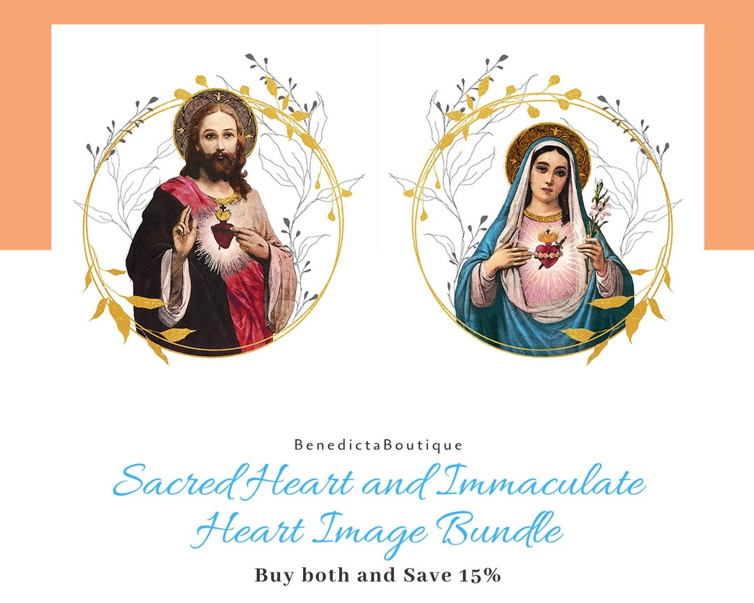 Sacred Heart of Jesus & Immaculate Heart of Mary Printable Images ...