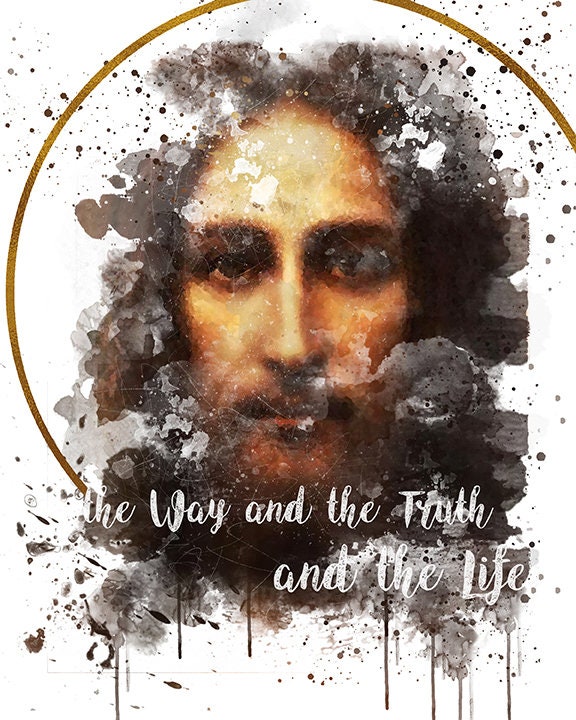 Holy Face of Jesus Catholic Printable Wall Art, Devotional Art Print by ...