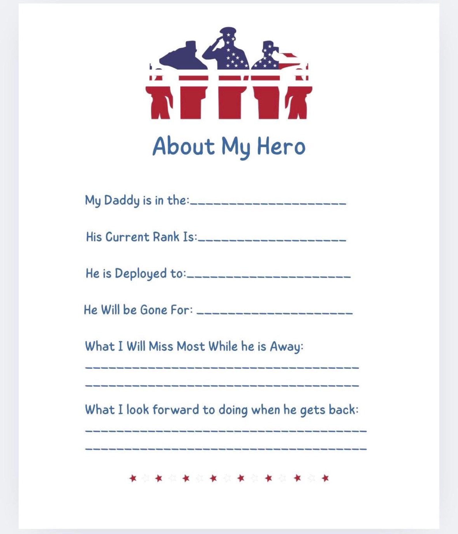 Deployment Diary for Kids: Military Keepsake Book - Letters, Drawings ...
