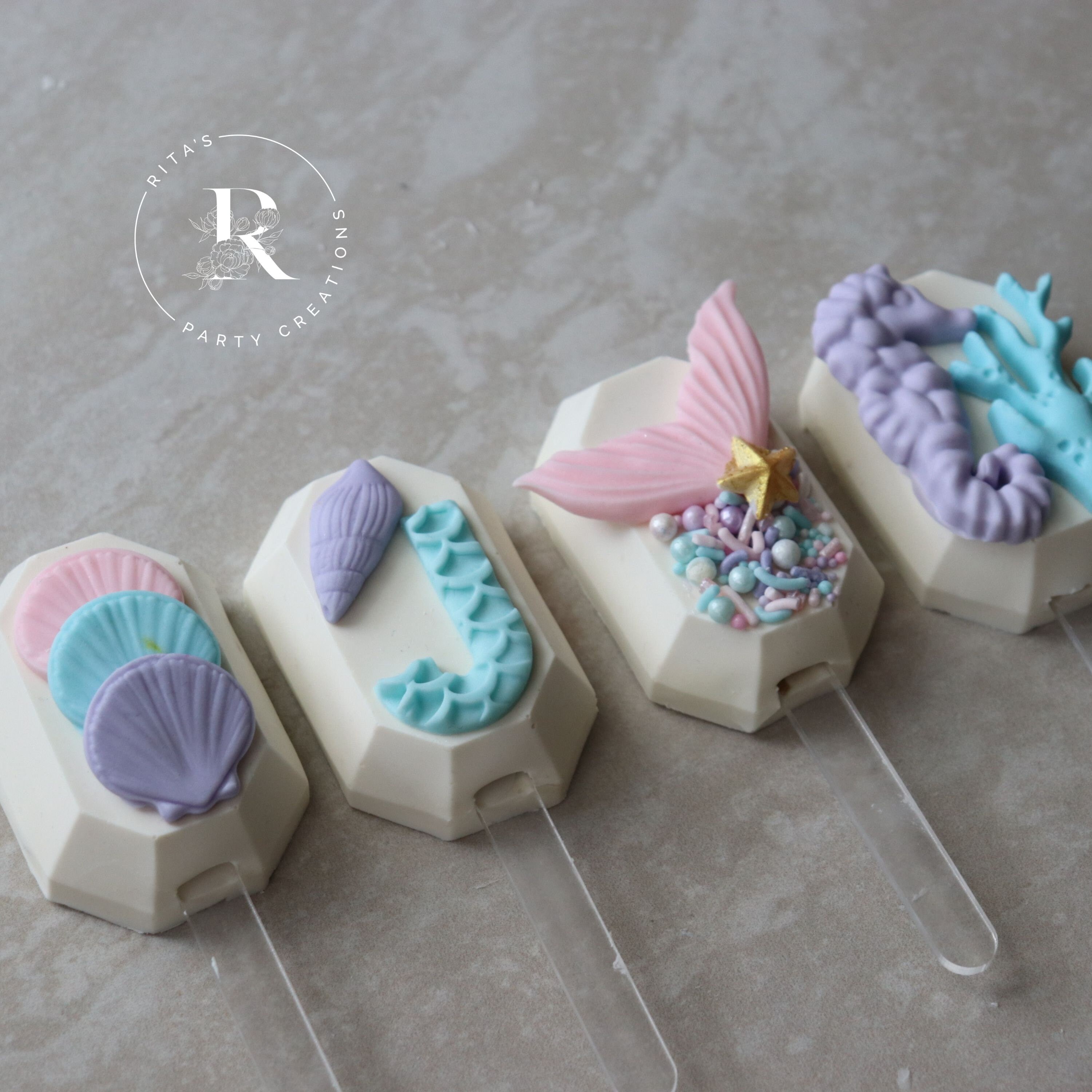 12 Mermaid Cakesicles, Under the Sea Party, Mermaid Dessert Table ...