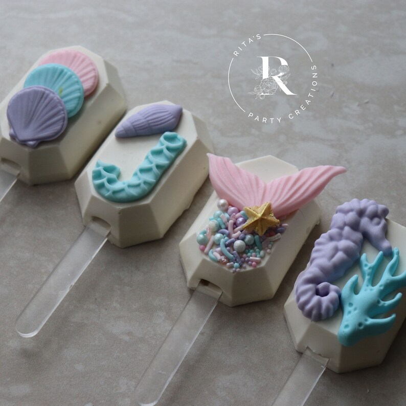 12 Mermaid Cakesicles, Under the Sea Party, Mermaid Dessert Table ...