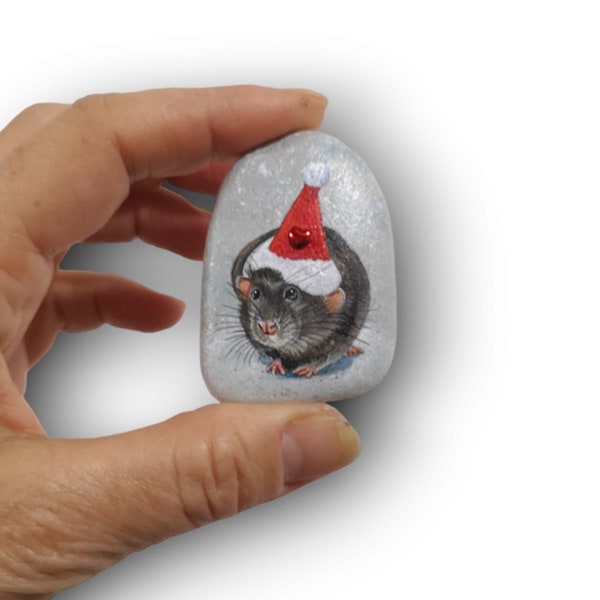 Mouse Rock Painted - Etsy