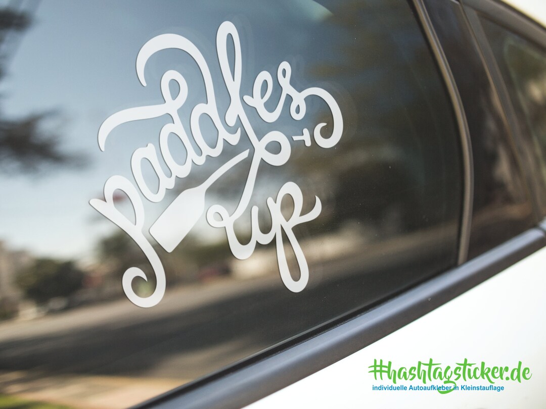 Paddles up Vinyl Sticker, Canoe or Dragon Boat Sticker, Paddling ...