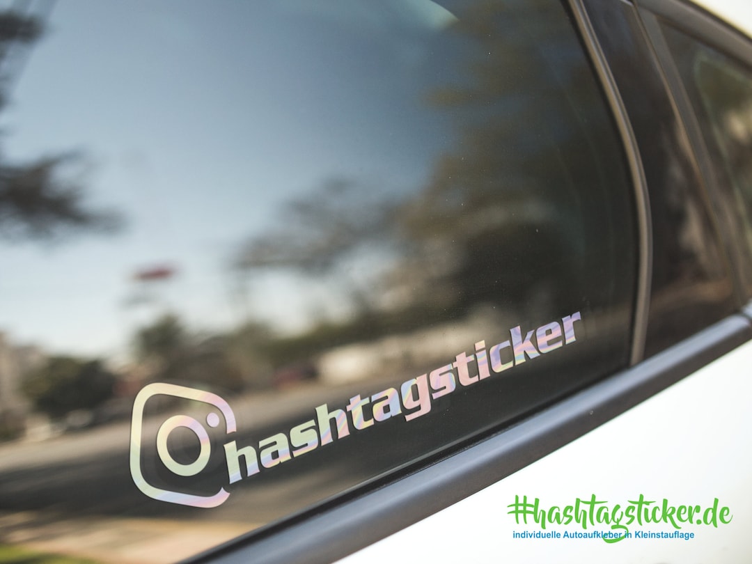 2x Modern Instagram Sticker Car Sticker Custom Text Tuning Name ...