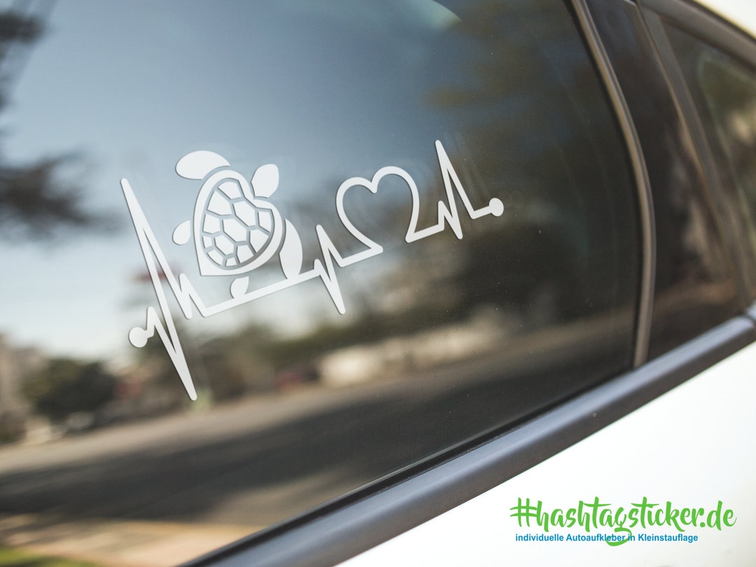 Plotted Sticker Seaturtle Heartbeat Heartbeat Sea Turtle - Etsy