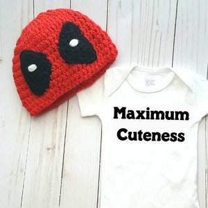 Baby Deadpool Outfit Costume Marvel, Baby Boy Girl Newborn Super Hero ...
