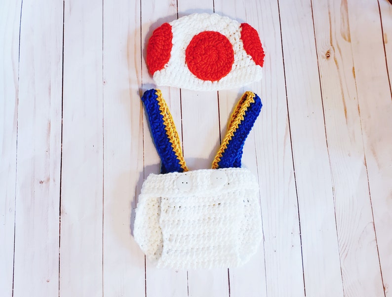 Toad Baby Mushroom Halloween Costume, Toad Hat Outfit, Super Mario Toad ...