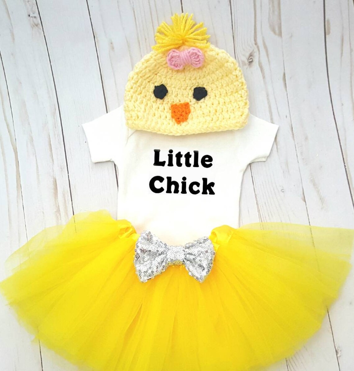 Baby Chick Costume Easter Spring Outfit Preemie Chick Outfit Yellow ...