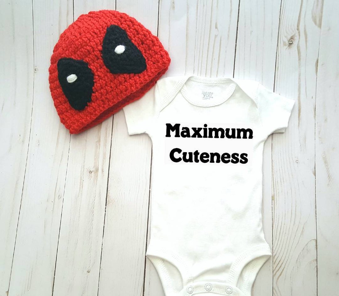 Baby Deadpool Outfit Costume Marvel, Baby Boy Girl Newborn Super Hero ...
