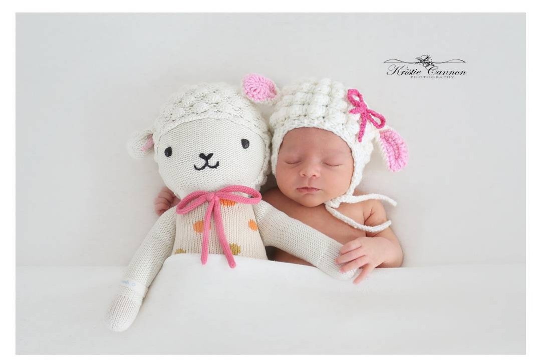 Lamb Baby Girl Costume, Newborn Crochet Sheep Lamb Outfit, Cuddle Kind ...