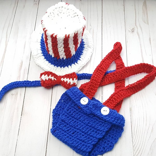 Crochet Uncle Sam - Etsy