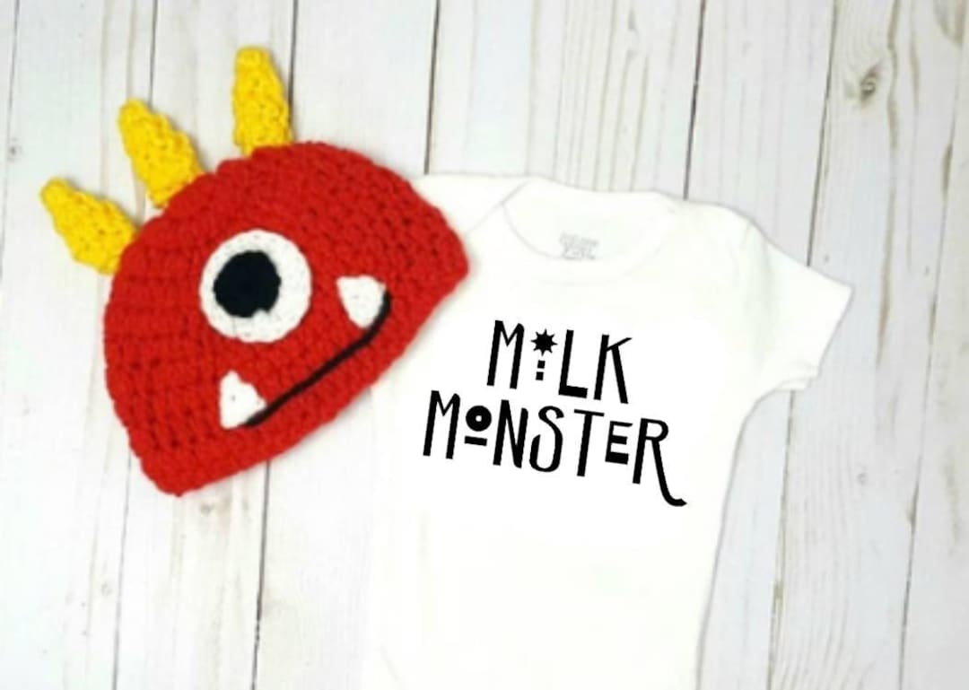 Crochet Baby Monster Hat - Handmade Newborn Hat - Infant Halloween ...