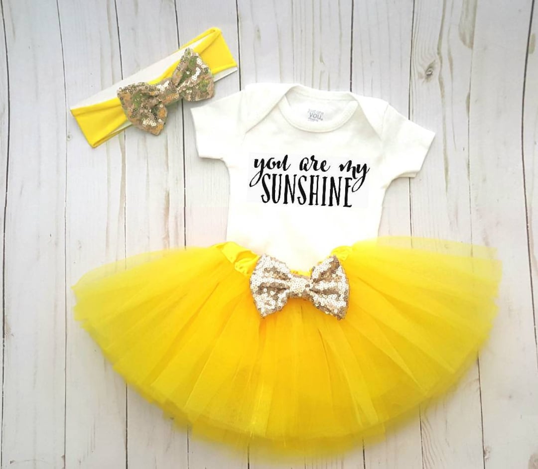 You Are My Sunshine Costume Tutu Outfit, First Birthday Outfit, Hello ...