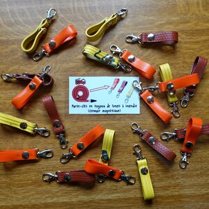 Upcycled Fire Hose Belt Keychain - Strong Magnetic Closure - Etsy