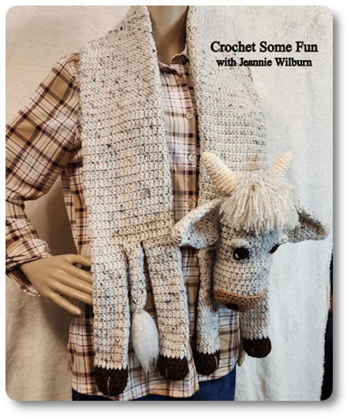 COW / CALF SCARF Western Cowboy Crochet Pattern - Etsy