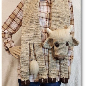 COW / CALF SCARF Western Cowboy Crochet Pattern - Etsy