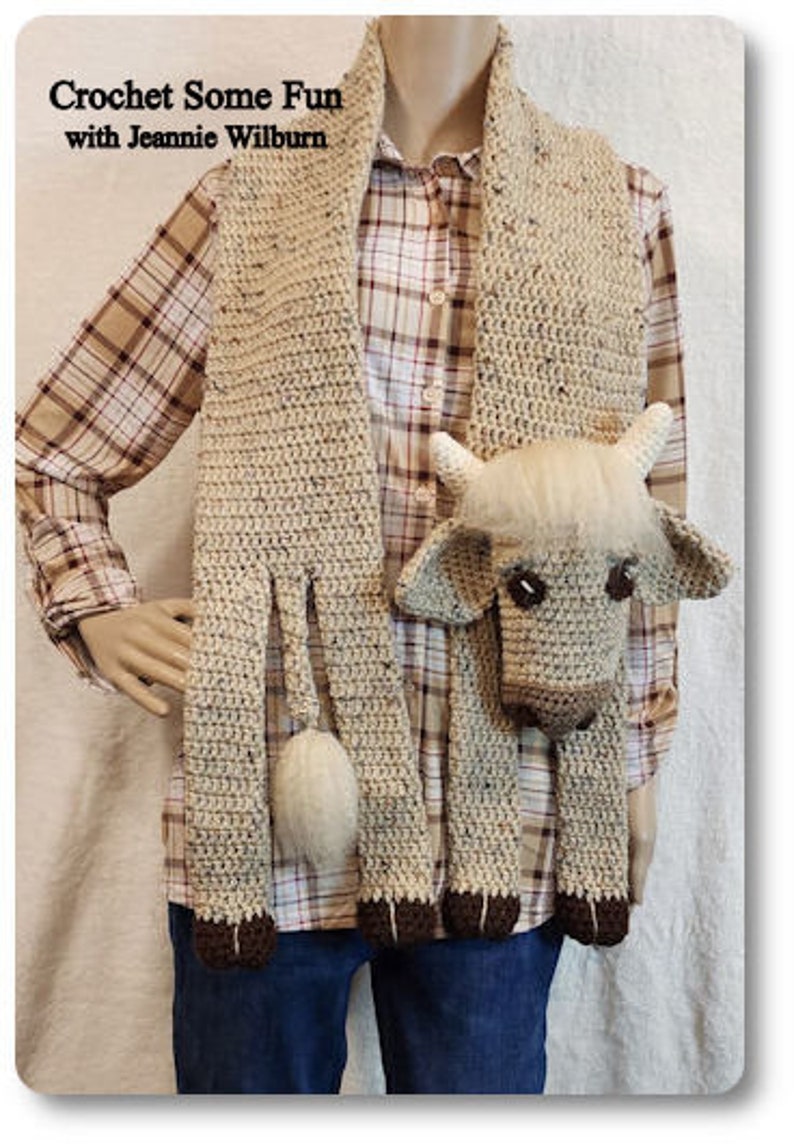 COW / CALF SCARF Western Cowboy Crochet Pattern - Etsy