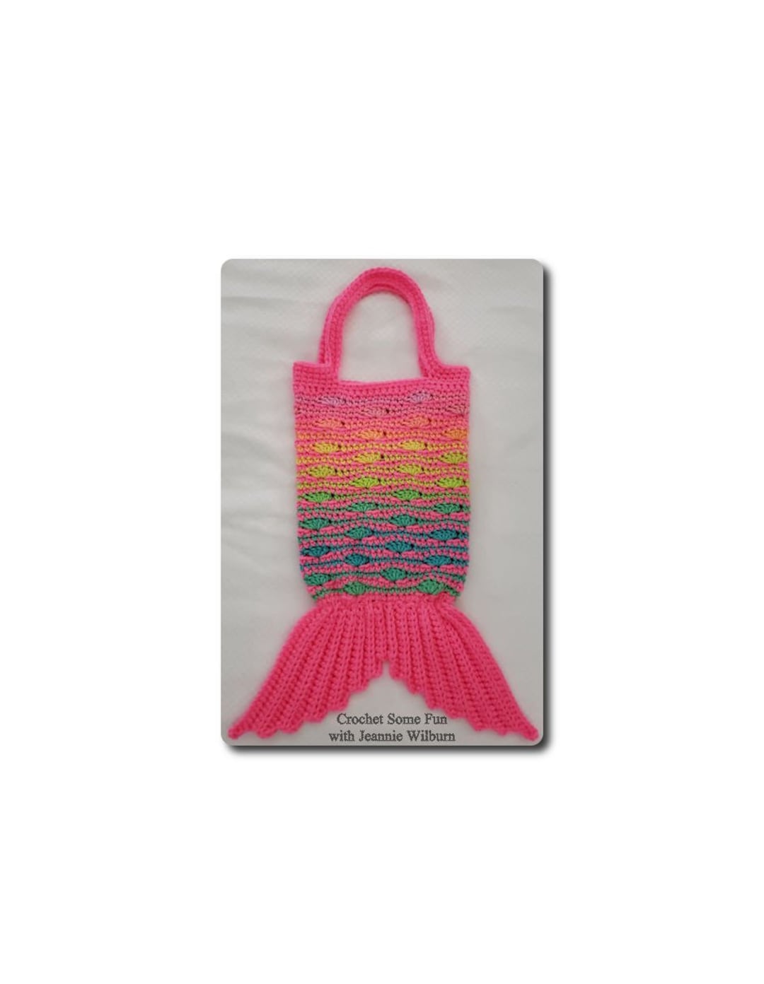 Mermaid Tail Beach Bag Crochet Pattern Makes an Awesome Halloween Candy ...
