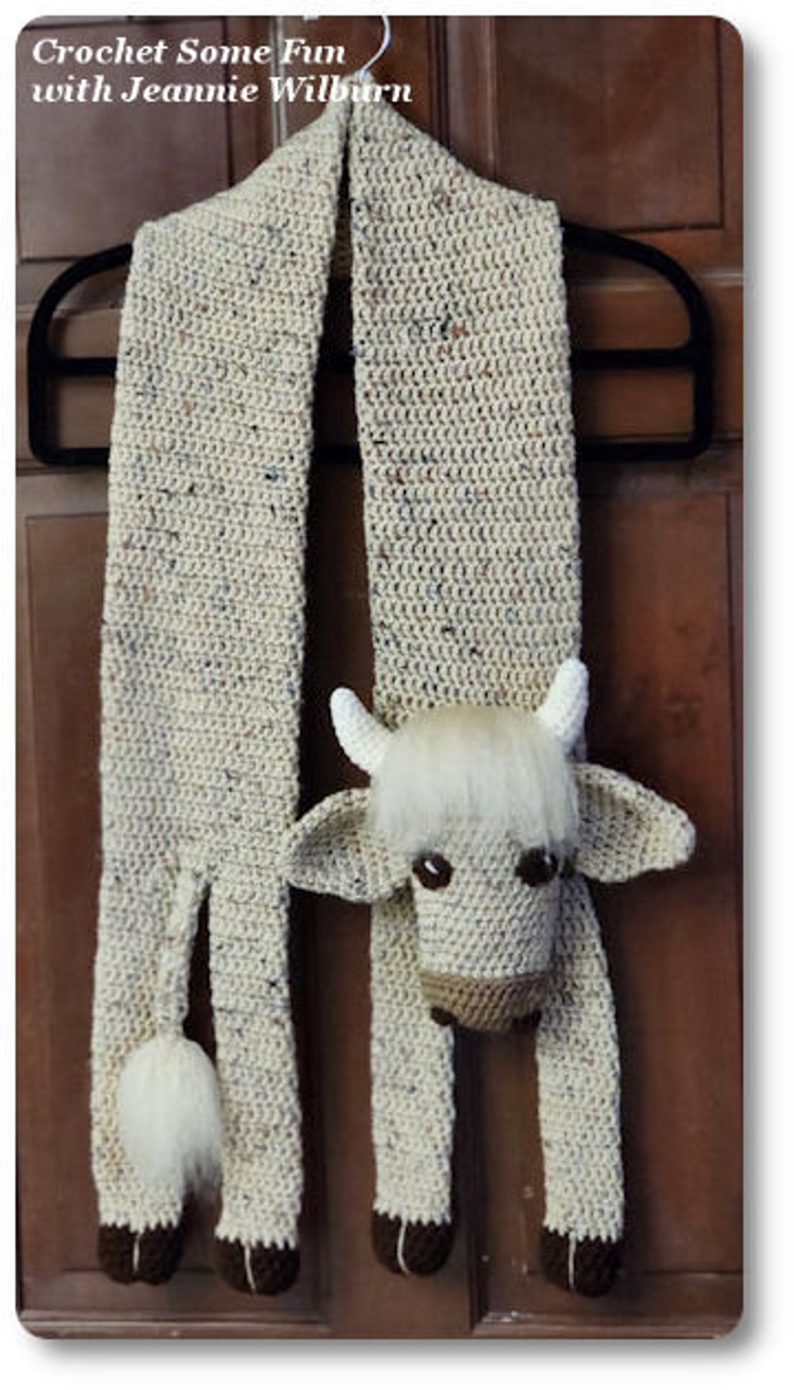 COW / CALF SCARF Western Cowboy Crochet Pattern - Etsy