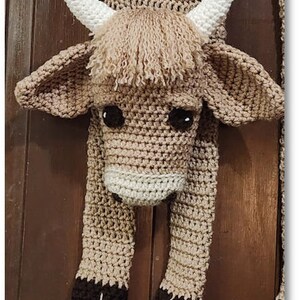 COW / CALF SCARF Western Cowboy Crochet Pattern - Etsy
