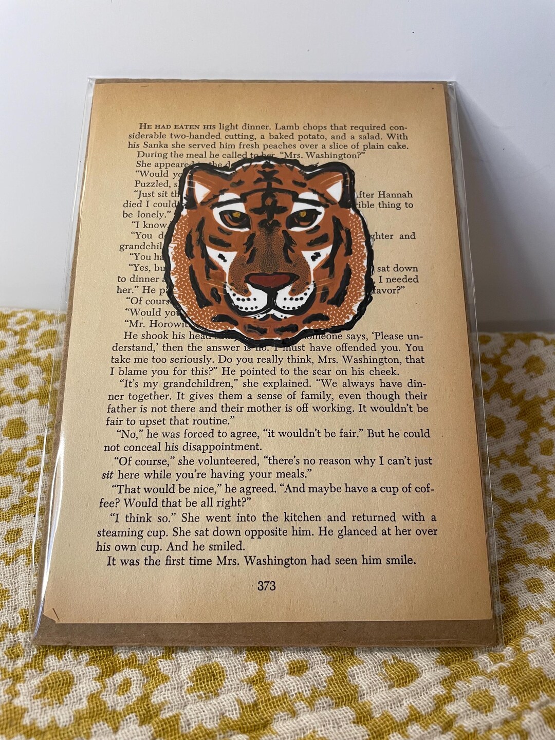 Tiger + Words Art - Etsy
