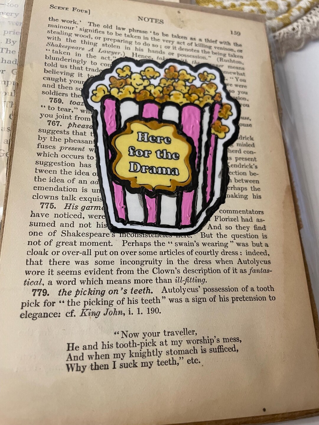 Popcorn Drama + Words Art - Etsy