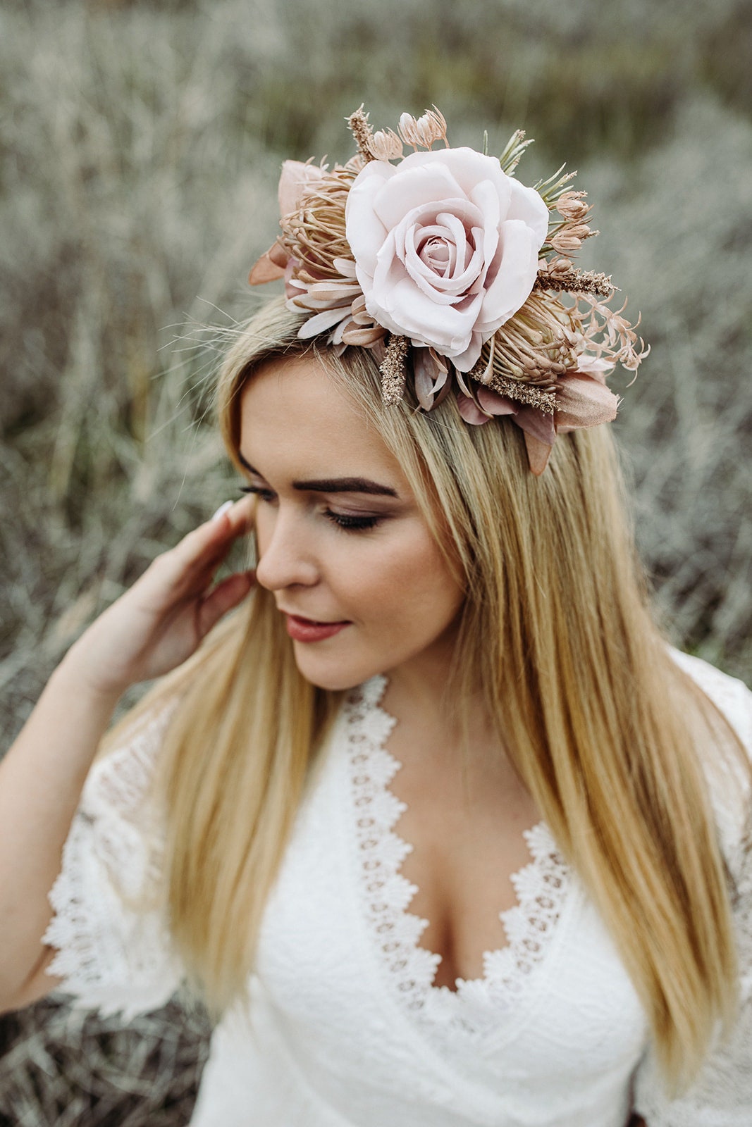 Crown Royal Rustic Rose Fascinator Rose Brown Headband | Etsy