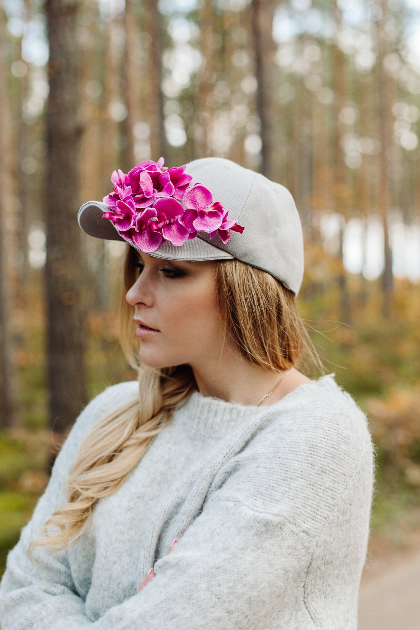 Purple Orchid Hat Snap Back Baseball Hat Women Purple - Etsy