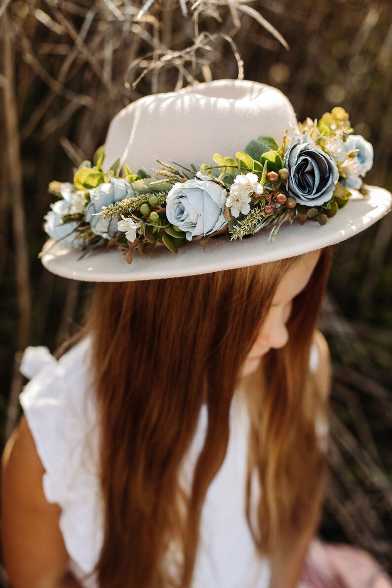 Girl Flower Crown Hat, Purple Flower Crown Wedding Girl, Girl Rose ...
