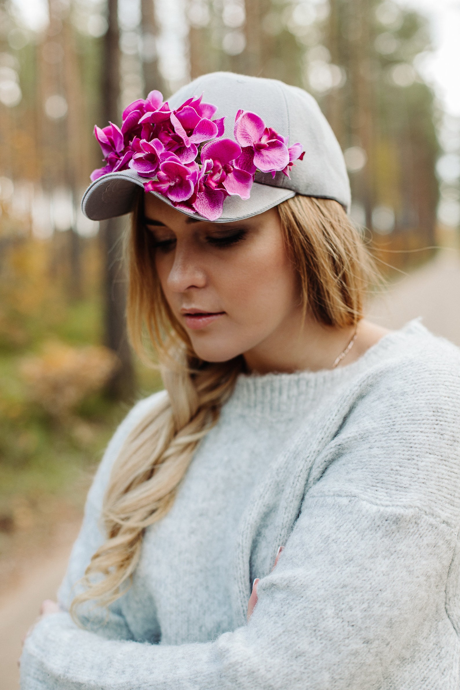 Purple Orchid Hat Snap Back Baseball Hat Women Purple - Etsy