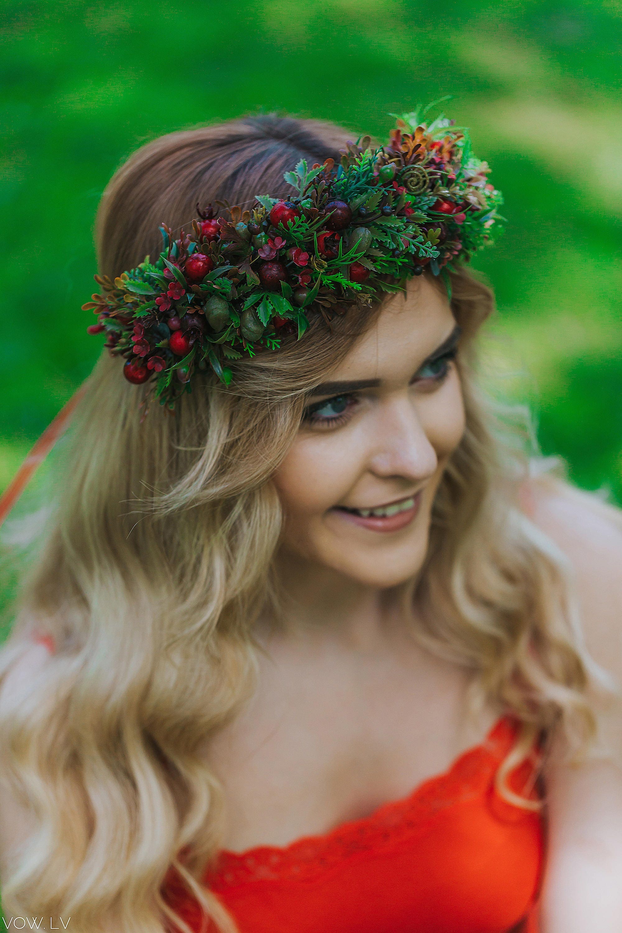 Greenery Crown Wood Wreath Midsommar Flower Crown Flower | Etsy
