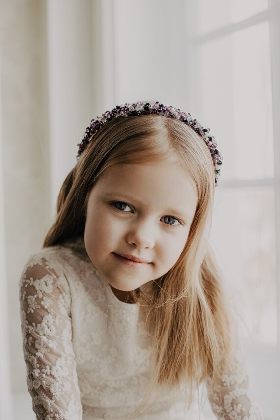 Girls pearl headband store