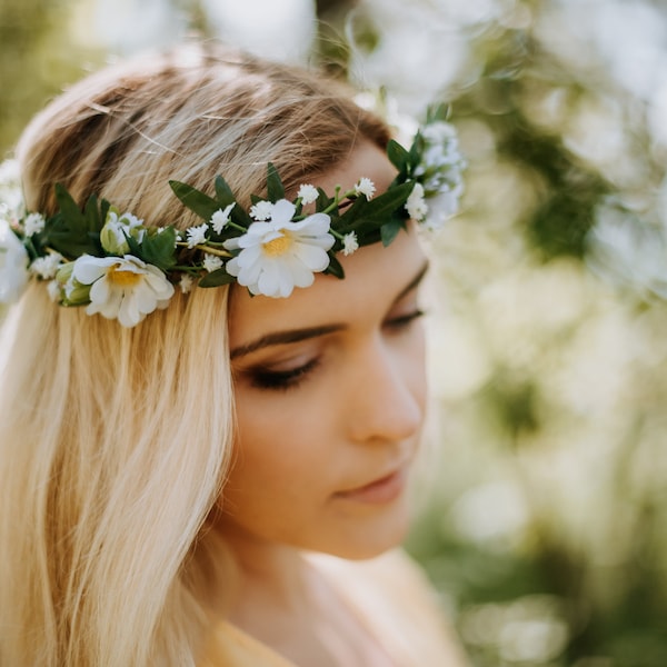 Daisy Flower Crown - Etsy