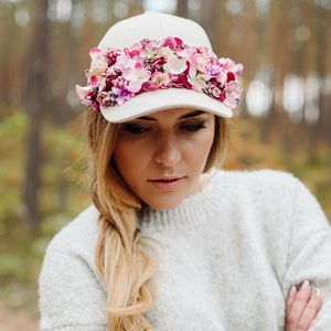 Sun Hat With Flowers, Midsommar Flower Crown, Baseball Hat, Fairy Crown ...