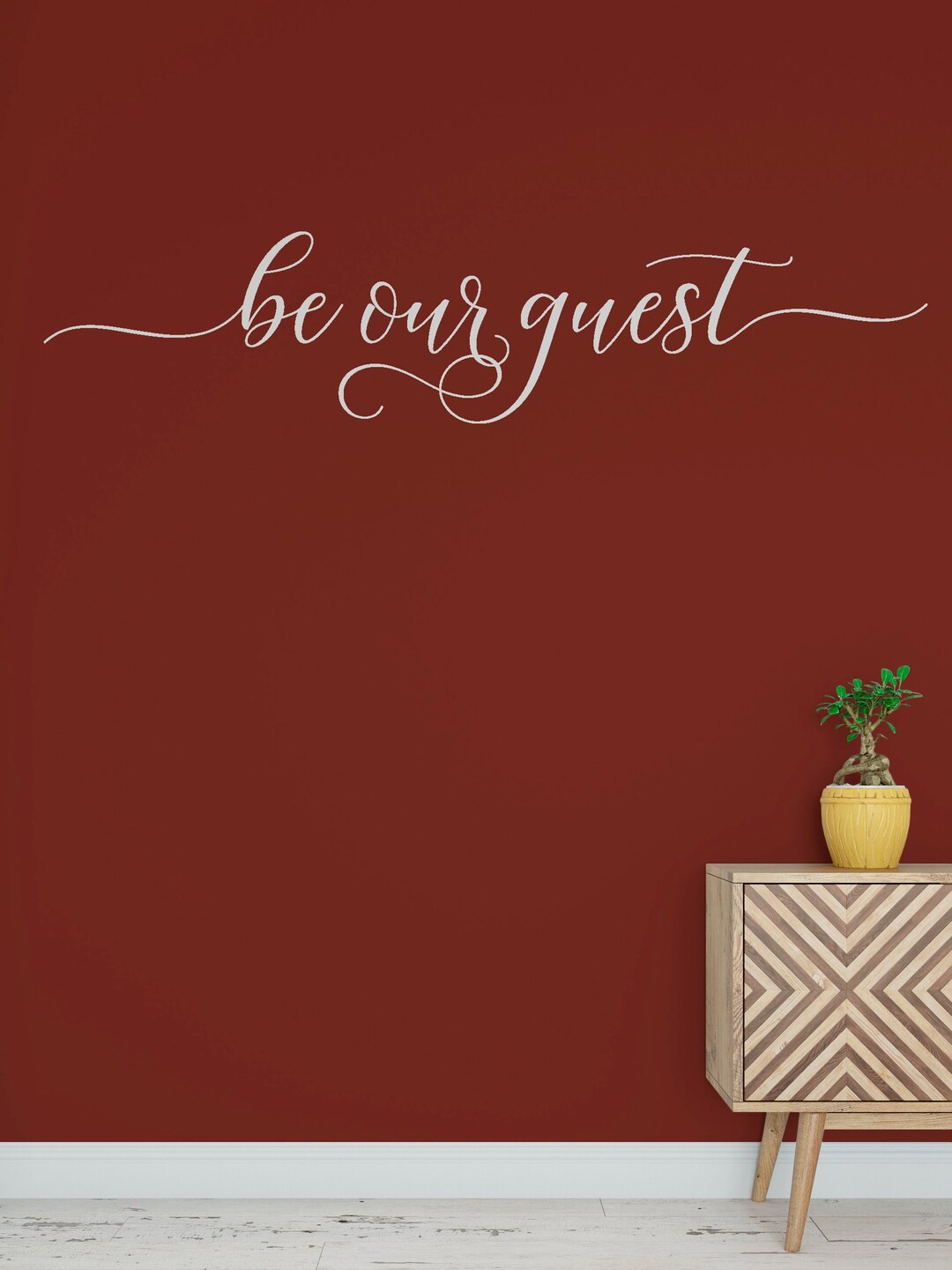 Be Our Guest Vinyl Wall Decal, Wall Sticker, Home Decor Vinyl Decal ...