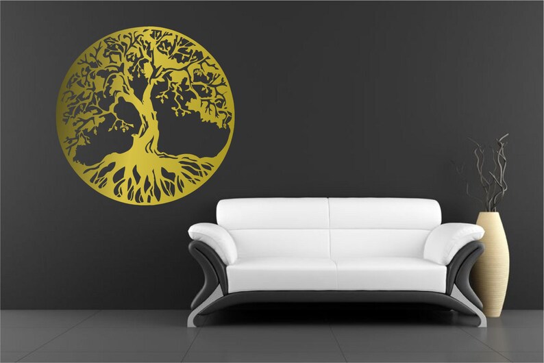 Tree Of Life Wall Decor Room Decor Vinyl Wall Mural Decal Etsy