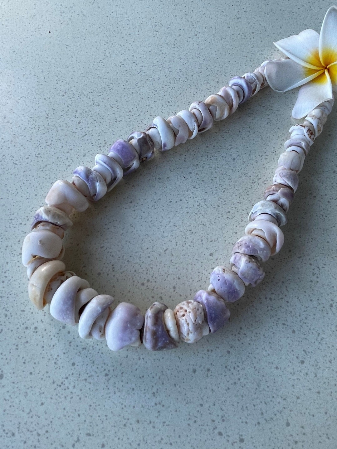 Hawaiian Seashell Necklace Made of All Broken Seashells,a True Artistic ...