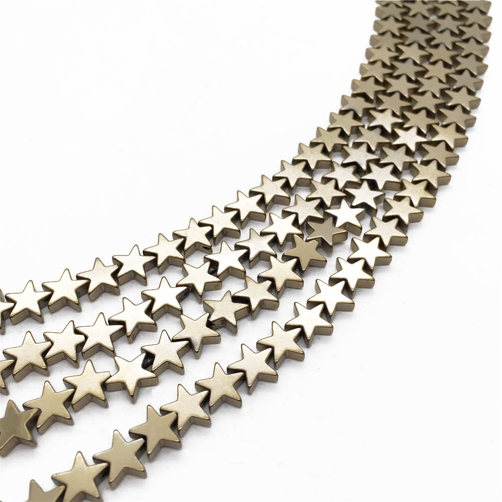8mm Hematite Stars Beads Gold Hematite Beads Hematite | Etsy