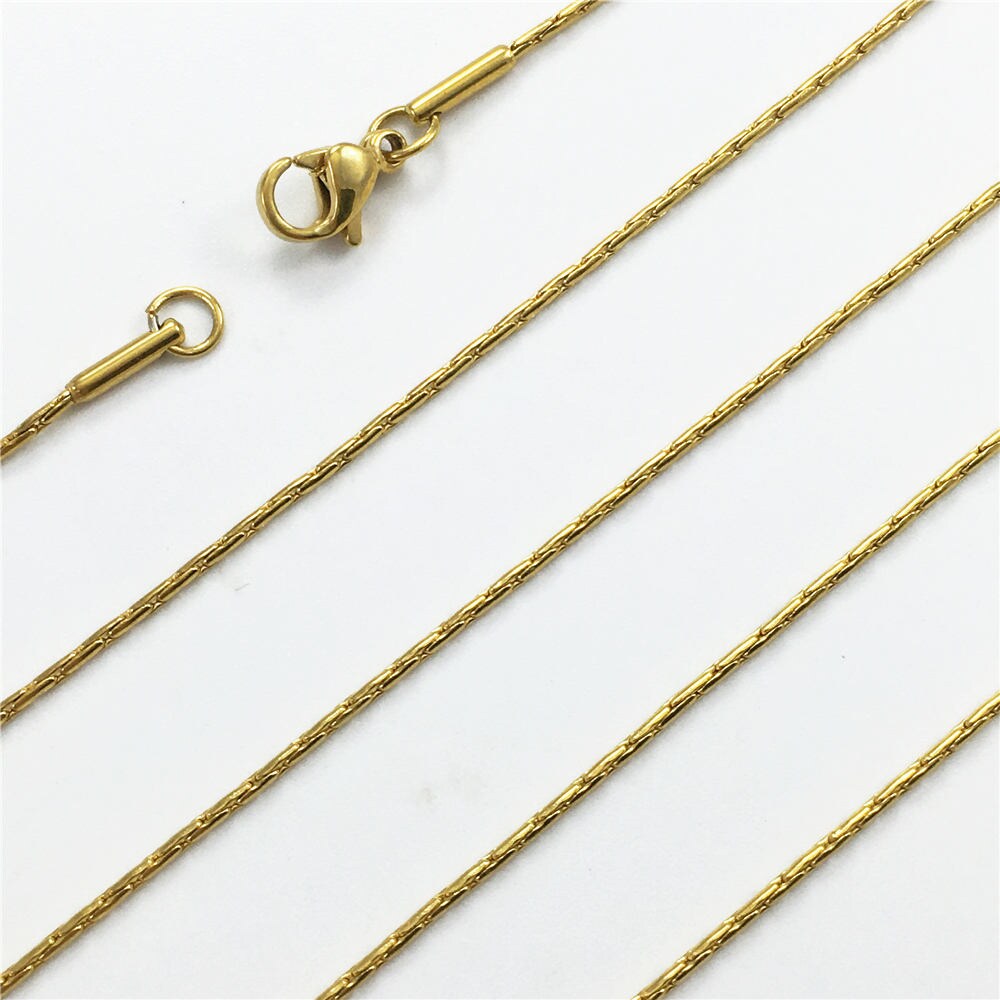 5pcs Gold Plated Stainless Steel Chain Stainless Necklaces - Etsy