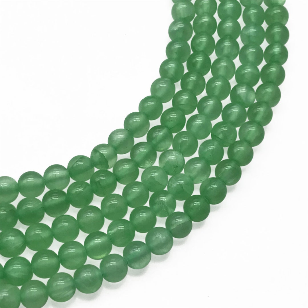 6mm Green Jade Beads, Round Gemstone Beads, Wholesale Beads - Etsy