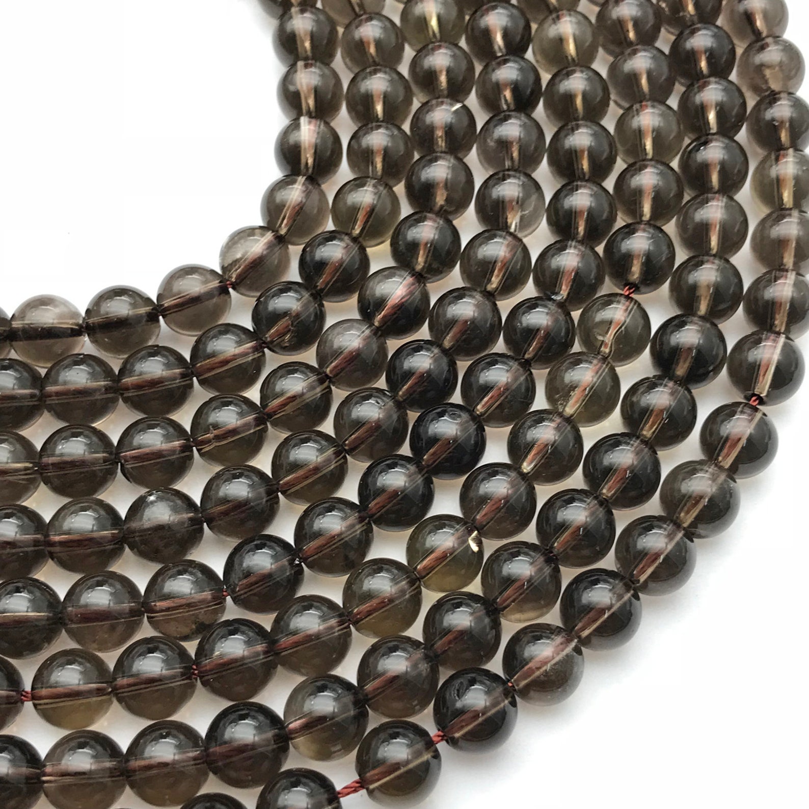 10mm Smoky Quartz Beads Round Gemstone Beads Wholesale Beads - Etsy