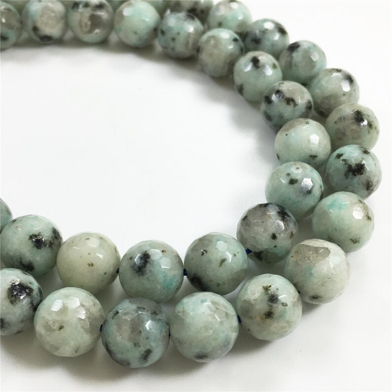 10mm Faceted Sesame Jasper Beads Gemstone Beads Wholesale - Etsy