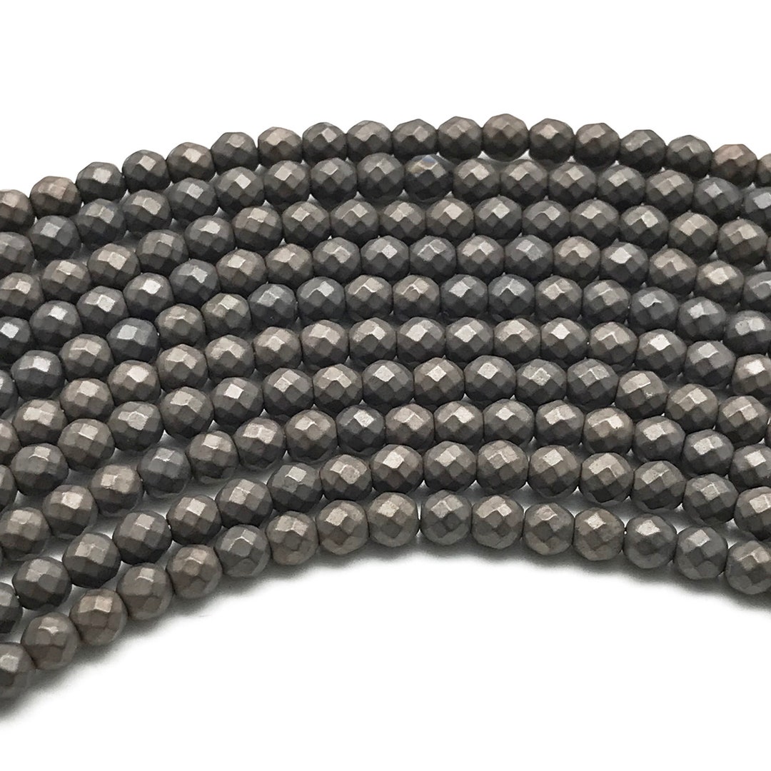 Faceted Brown Hematite Beads Matte Hematite Beads 2mm 3mm - Etsy
