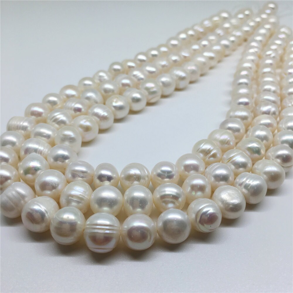9-10mm Freshwater Pearl Beads White Pearl Beads Pearl | Etsy