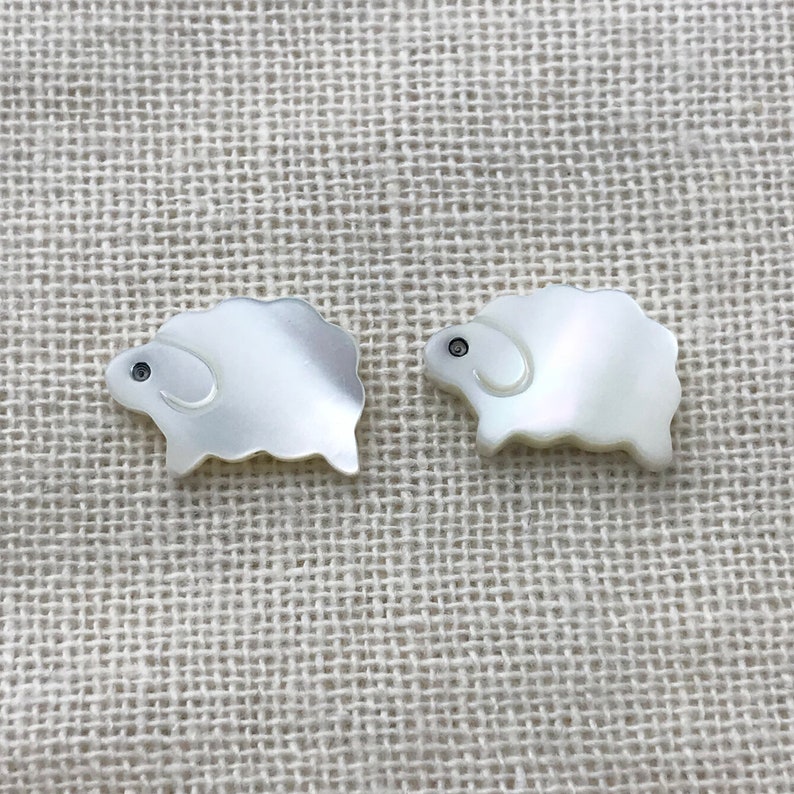 10pcs Mother of Pearl Sheep Beads Shell Jewelry 11x16mm - Etsy
